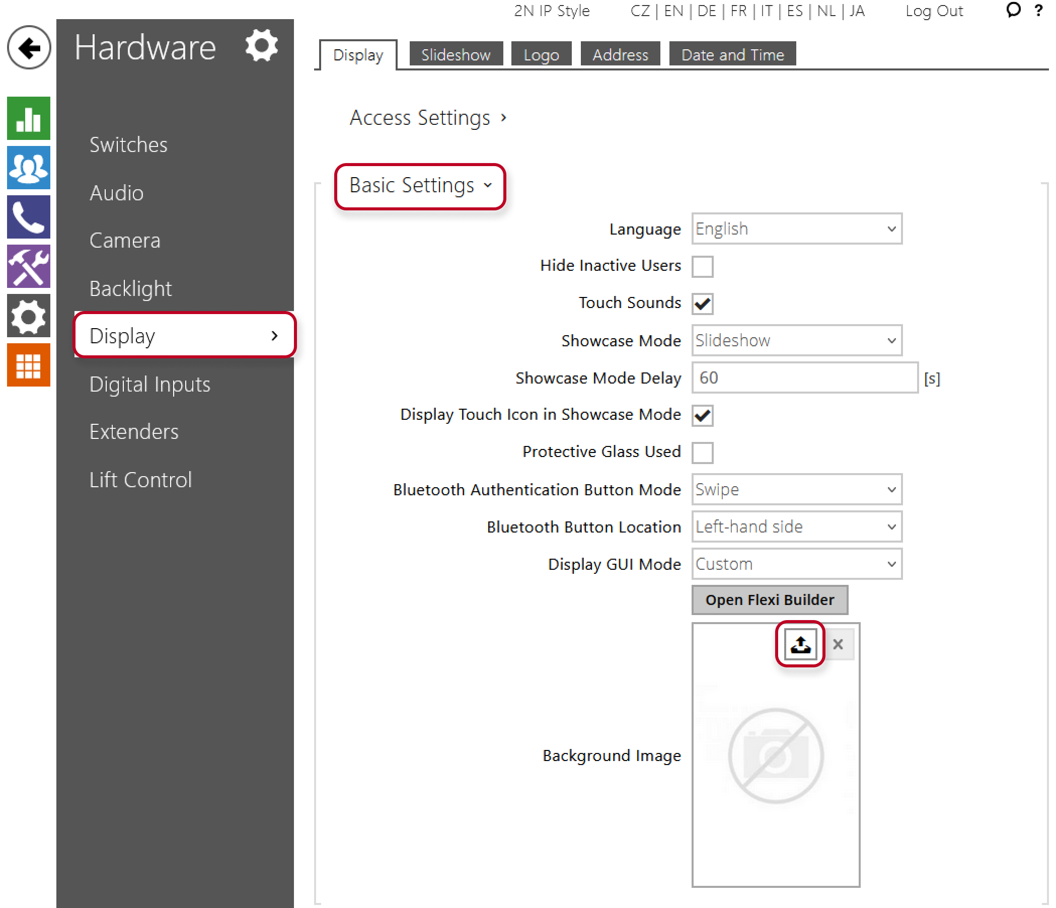Display customization of 2N IP Style | Veelgestelde vragen | 2N