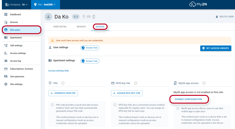 How to set up My2N app access | 2N Frequently asked questions | 2N